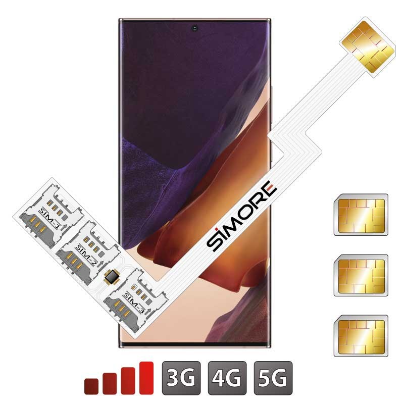 Speed ZX-Triple Galaxy Note20 Ultra Triple Dual SIM card adapter ...